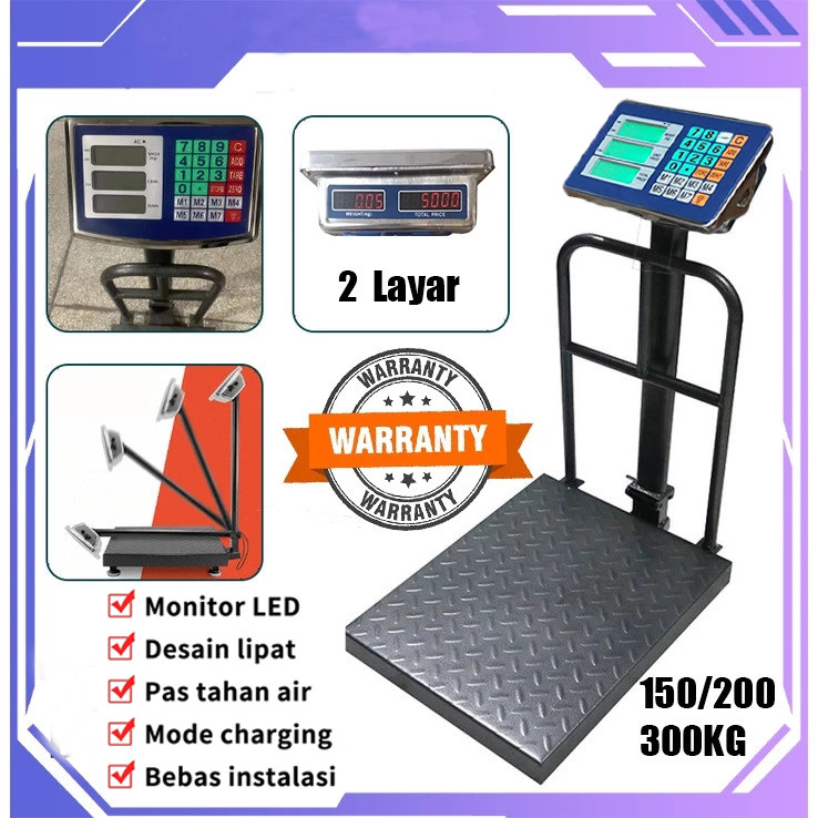 Jual 【Fast Shipping】Electronic Platform Scale Timbangan Duduk Digital Timbangan Barang Electrik ...
