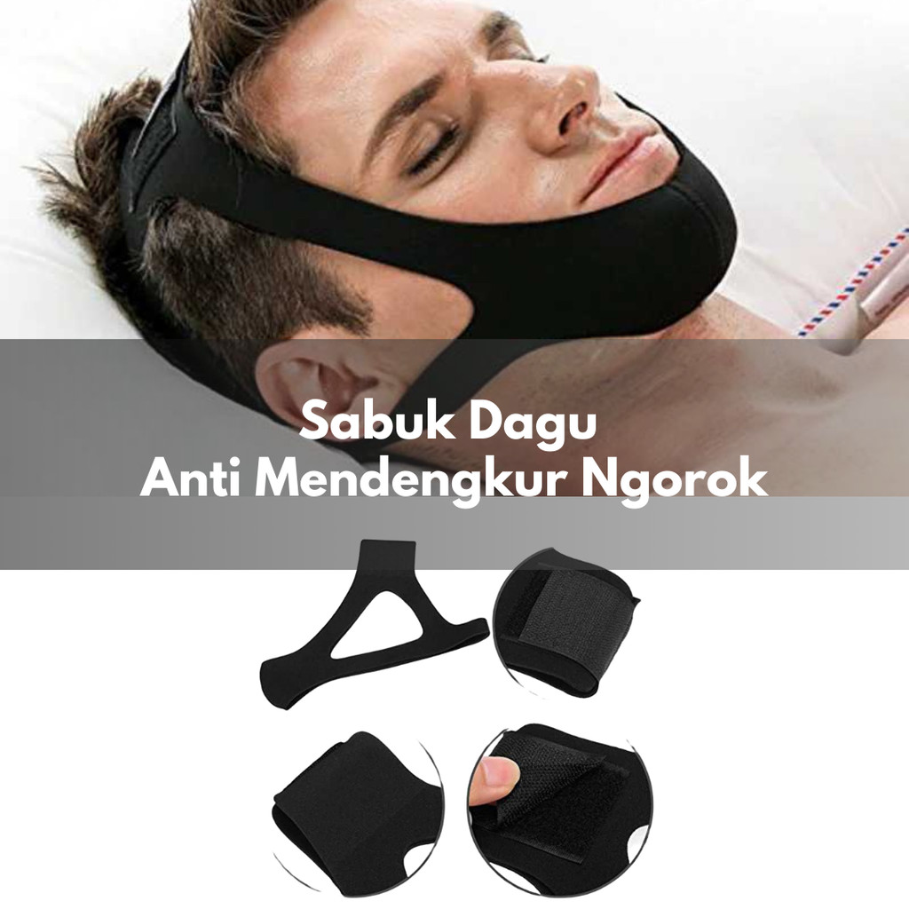 Jual TRFF Sabuk Tidur Anti Ngorok Snoring Solution Chin Rest Band Strap ...