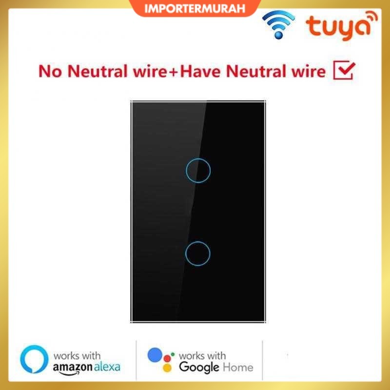 Jual Saklar Lampu Smart Switch TUYA Smart Life WiFi Timer Touch Sense ...