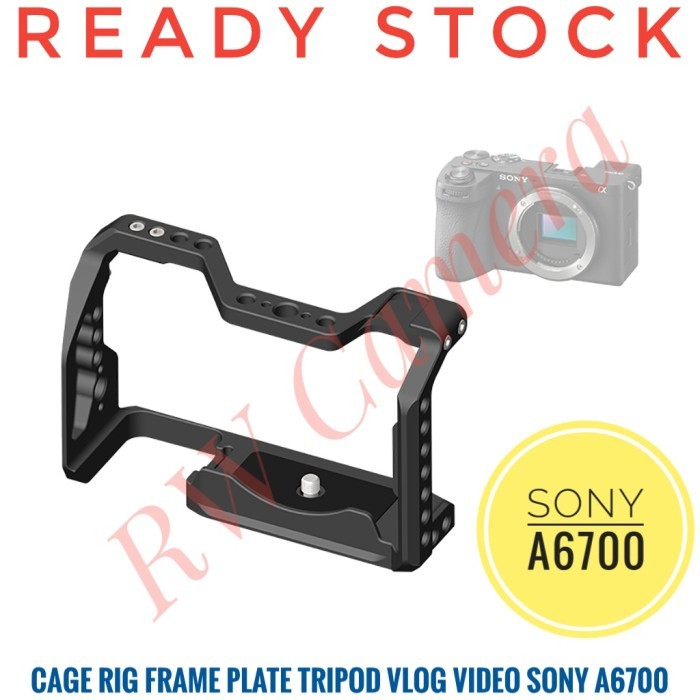 Jual Cage Sony A6700 Rig Camera Hand Grip Bracket Vlog Plat Frame Video ...