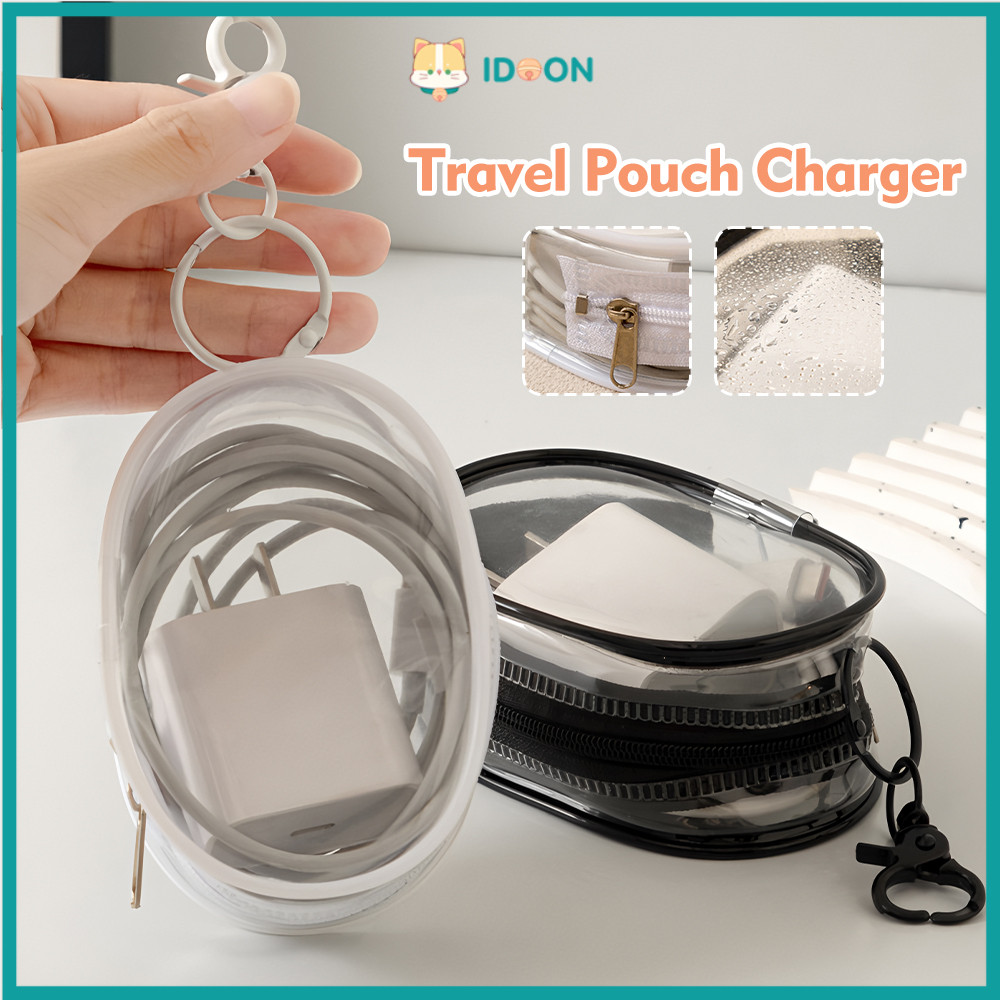 Jual IDOON Pouch Transparant / Tas Makeup Pouch Organizer Travel ...