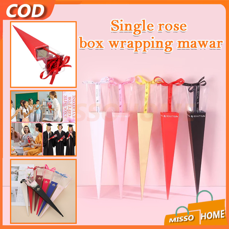 Jual Single rose box wrapping mawar / Hiasan Hadiah Bunga Kristal Mawar ...