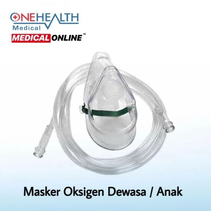 Jual MASKER OKSIGEN ONEHEALTH OXYGEN MASK MEDICAL ONLINE MEDICALONLINE ...