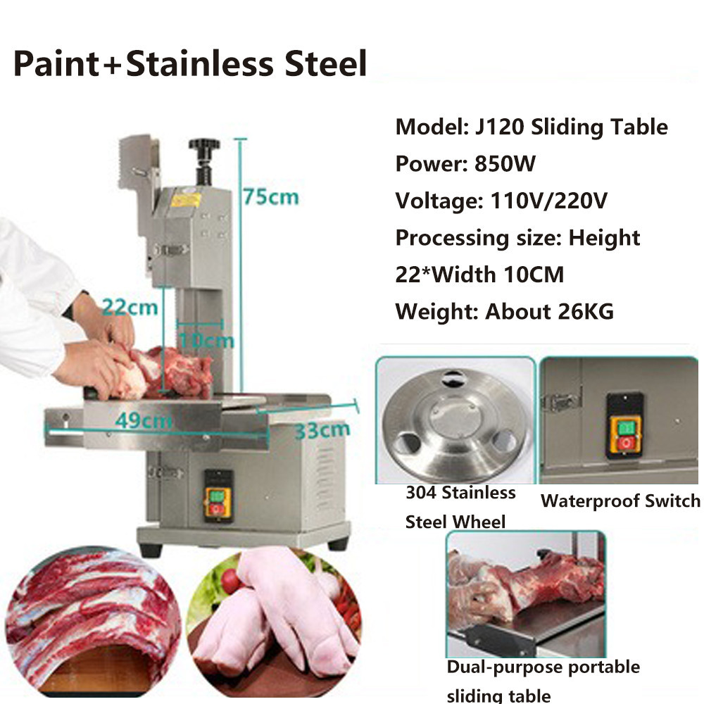 Jual Electric Bone Saw Cutting Machine Food Processor Commercial ...