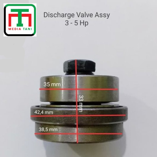Jual Discharge Valve Assy atau klep Assy kompresor angin Type 3 - 5 Hp ...