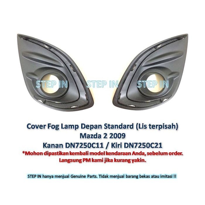Jual Cover Fog Lamp MAZDA 2 R 2009 2010 2011 2012 Genuine Standard Baru ...