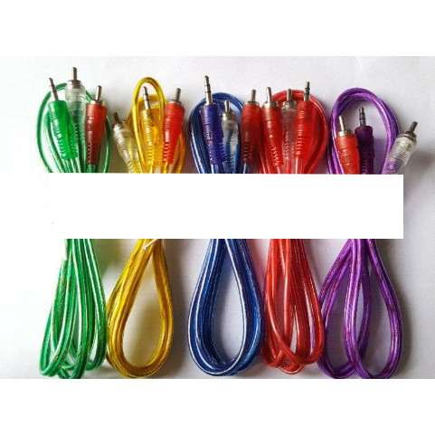 Jual Kabel Audio To 2 Rca Gold Plated / Kabel Jack 2in1 Aux Audio - Rca ...