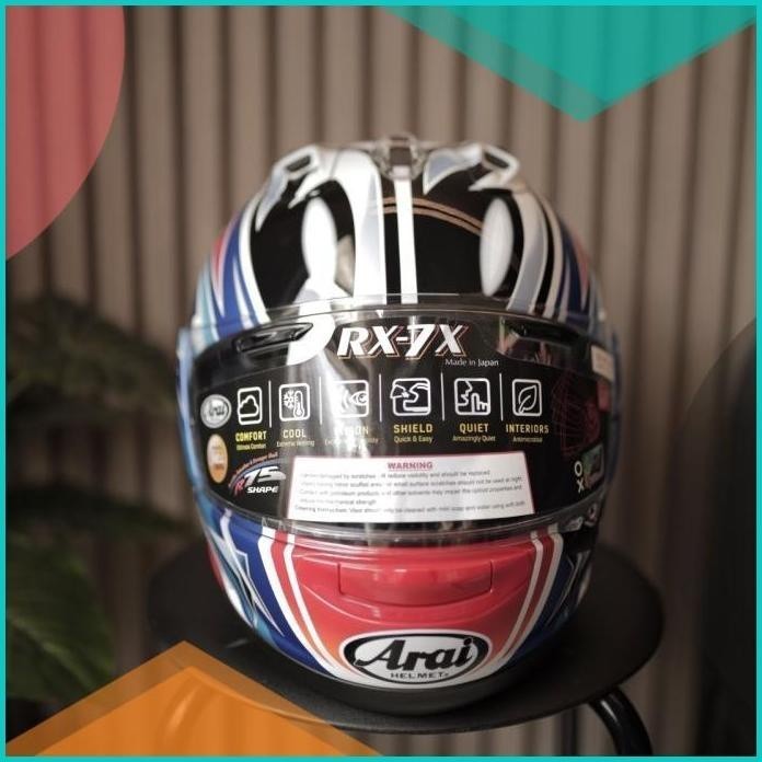 Jual Arai RX7X Nakano Rabbit + Spoiler 14JVNZ3 sparepart | Shopee Indonesia