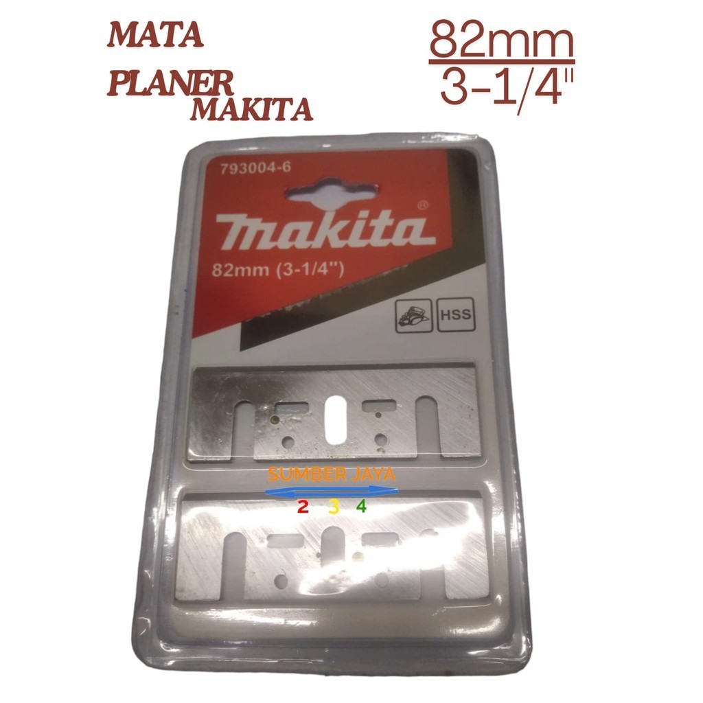 Jual Mata Serut Makita 82x29x3mm Mata Ketam Planner Blade Mesin ...
