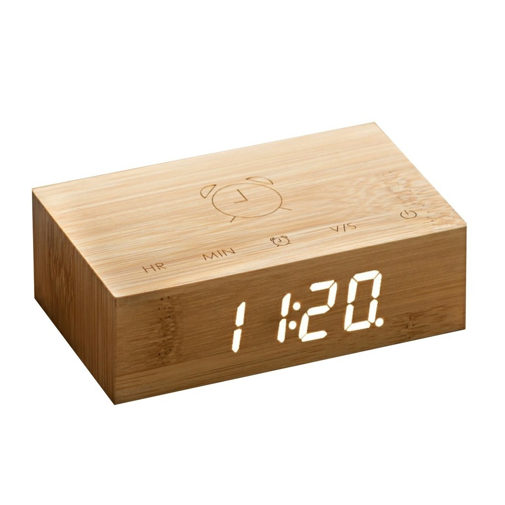 Jual Artique Objectz Gingko Flip Click Clock - Bamboo | Shopee Indonesia