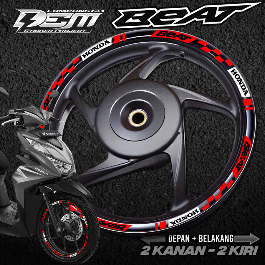 Jual Stiker velg beat stiker cuting velg stiker motor keren berkualitas ...