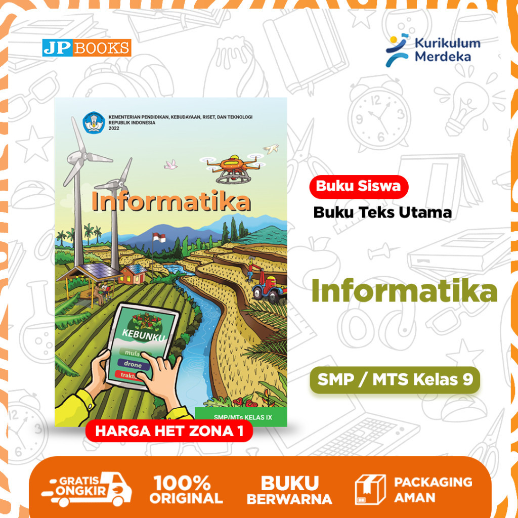 Jual JP Books – Buku Siswa Teks Utama Het Kurmer Sekolah Informatika Smp/Mts Kelas 9 - Kurikulum ...