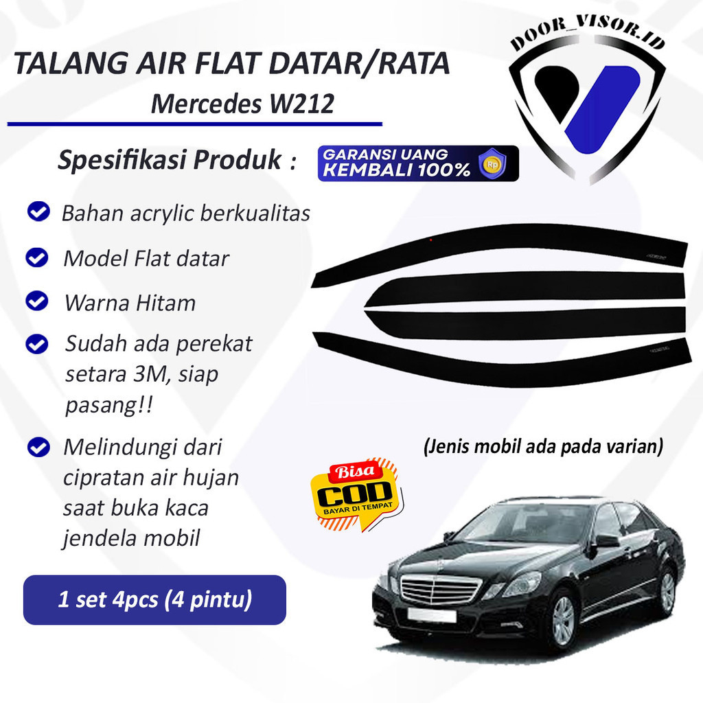 Jual talang air mobil Mercedes W212,E200,E220,E250,E300,E350,E63 AMG model flat datar rata ...