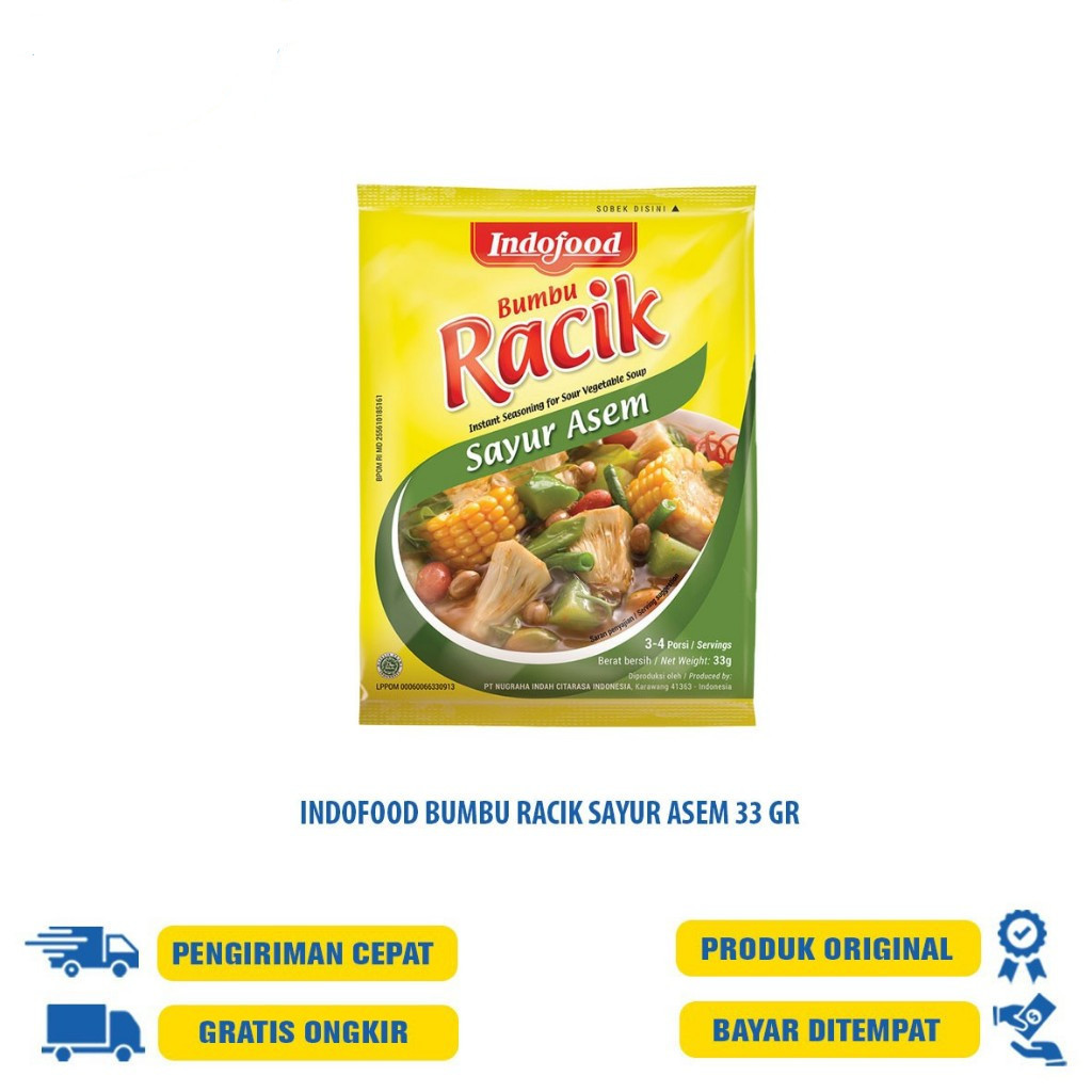 Jual INDOFOOD BUMBU RACIK& INSTAN ALL VARIANT 25GR/45GR/ BUMBU RACIK ...