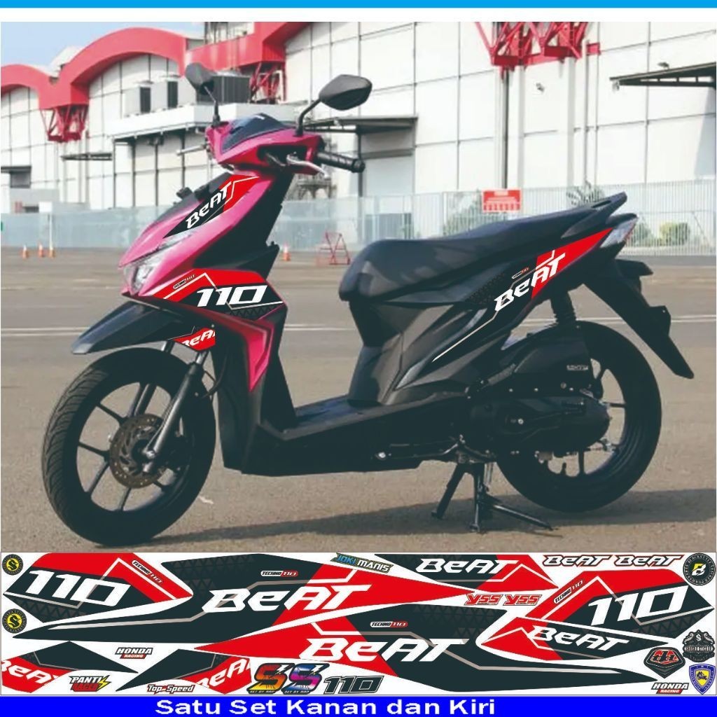 Jual VARIASI STIKER MOTOR BEAT ISS NEW DELUXE 2019 2024 STRIPING POLET ...