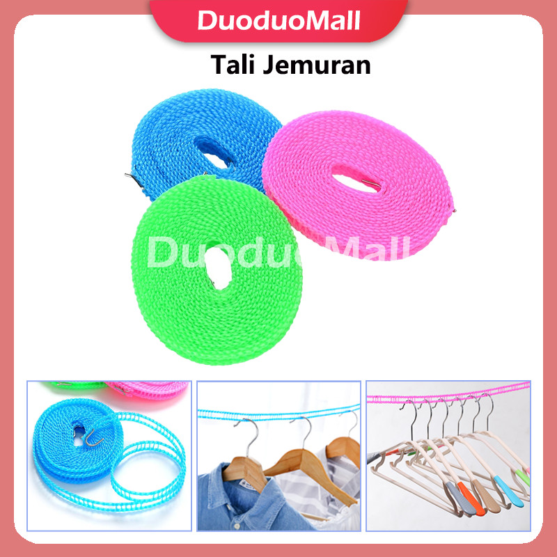 Jual Tali Jemuran Baju /Tali Jemuran Pakaian 5 Meter 3 Meter Praktis ...