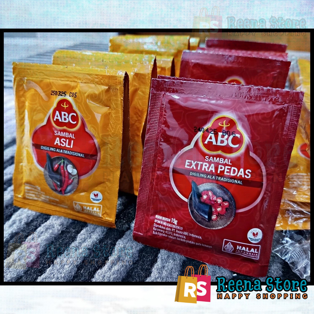 Jual Sambal Abc Saus Saos Sachet 20 gram isi 10 sachet - Reena Store ...