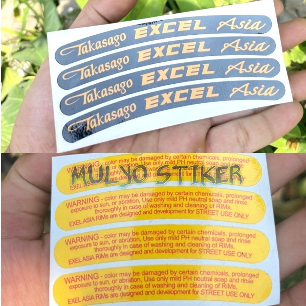 Jual STIKER VELG TAKASAGO EXCEL ASIA PRINT HITAM KUNING TERBAIK ...