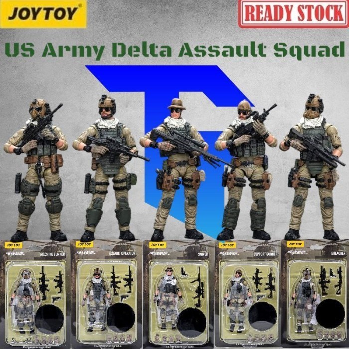 Jual JOYTOY 1/18 US Army Delta Assault Squad - Sniper JT9527 - Assault ...