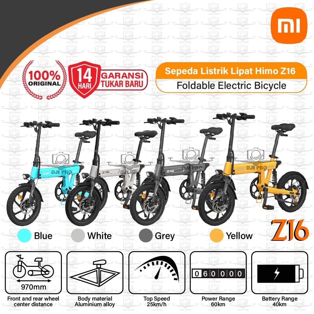 Jual Sepeda Listrik Lipat Mi Himo Z20 Z16 Foldable Electric Bicycle | Shopee Indonesia