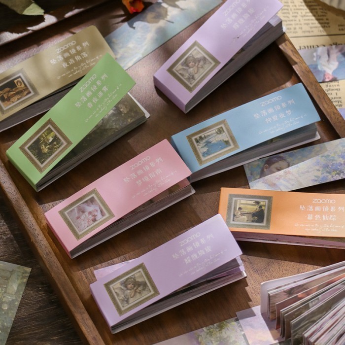 Jual Sticker Washi Painting Vintage Retro Scenery Isi 50 Lembar Journal ...