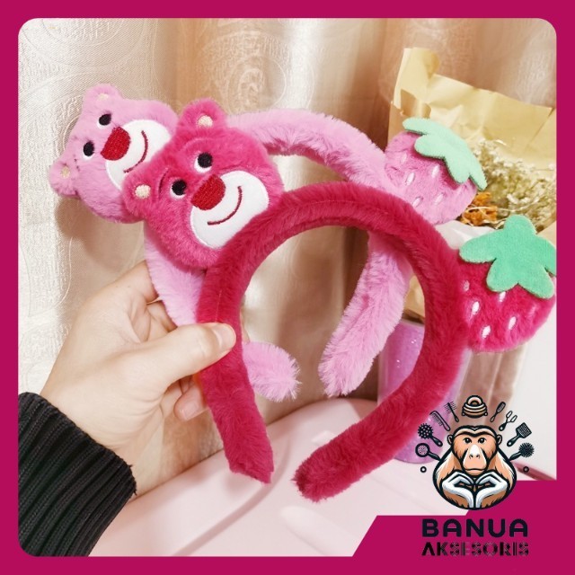 Jual BANUA ACC | BANDO KARAKTER BERUANG STROBERI BONDU COSPLAY MOTIF ...