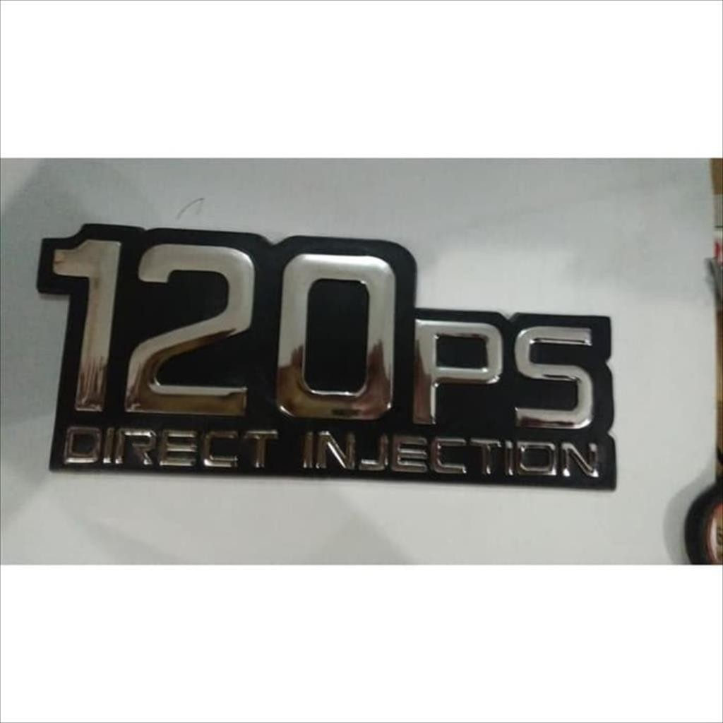 Jual Emblem Logo Sticker Tempelan Tulisan 120PS 120 PS Direct Injection | Shopee Indonesia