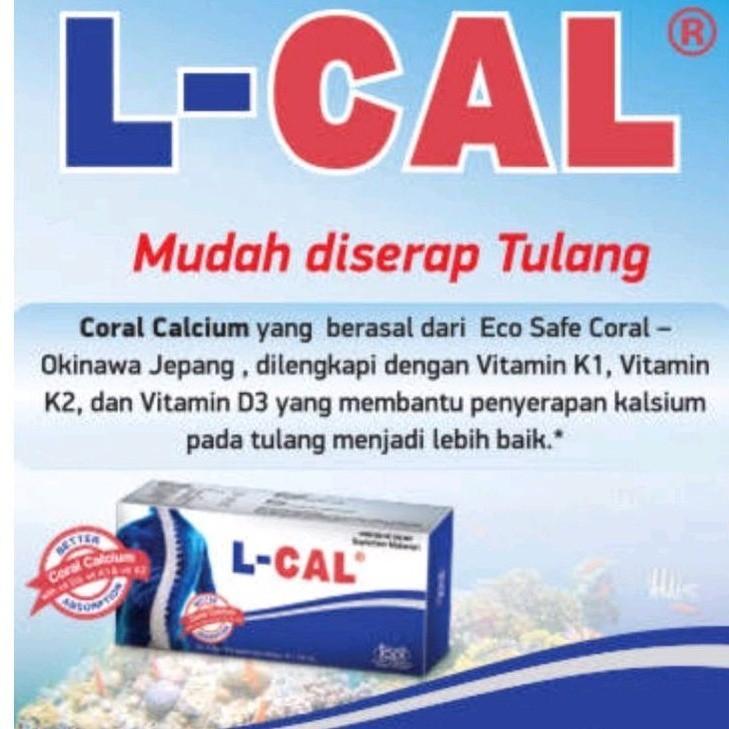 Jual [FRESH] L CAL Japan Calcium LCAL Kalsium dengan Vitamin D3 vitamin ...