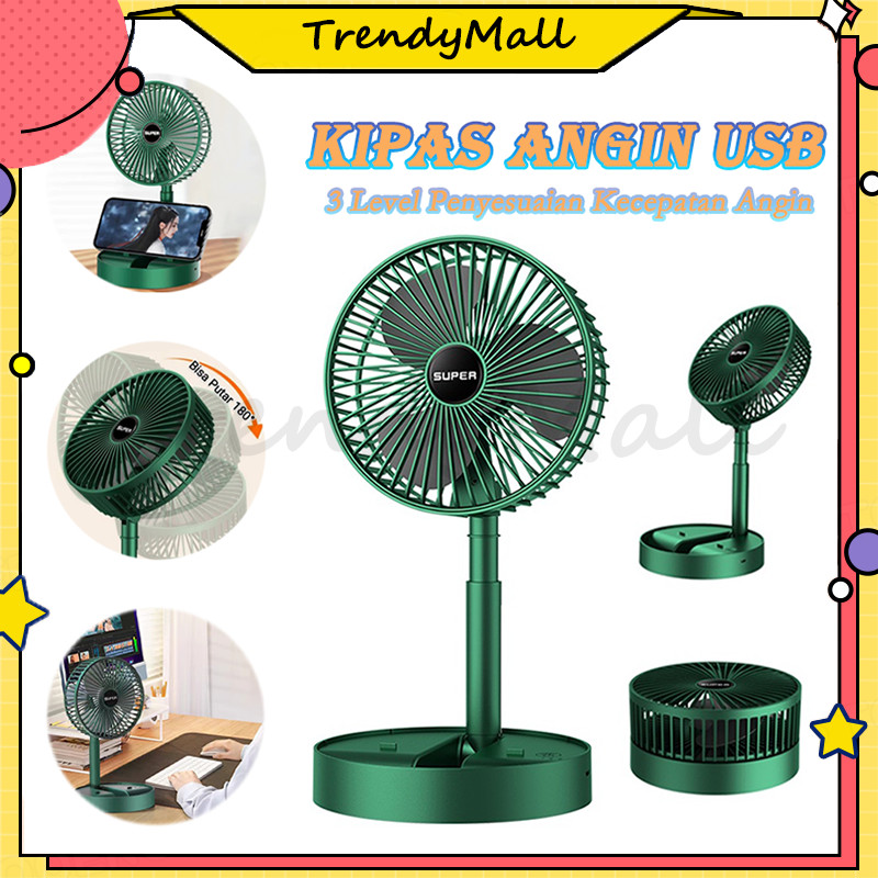 Jual kipas angin lipat mini usb/kipas angin led dan cas/Kipas Angin ...