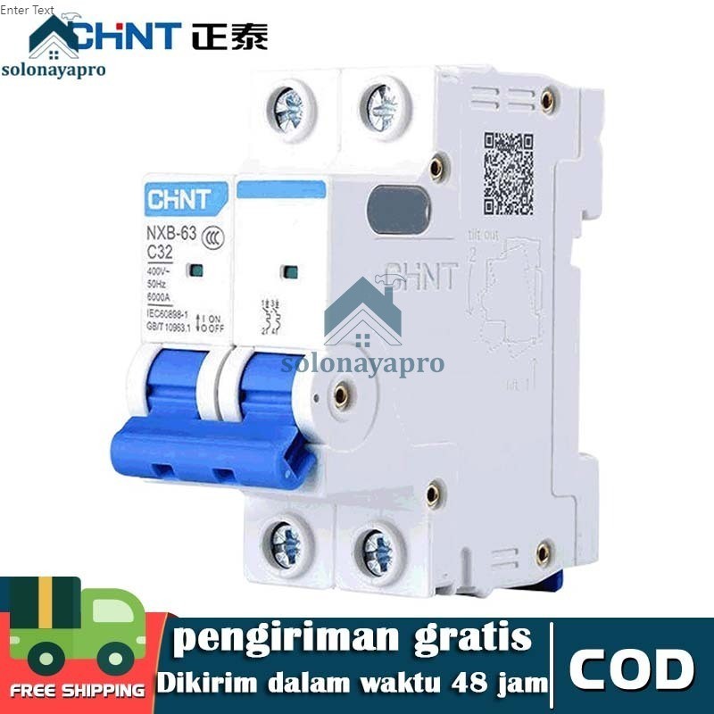 Jual ELCB RCBO-63 1P+N 10A/CHINT Leakage Circuit Breaker Household With ...