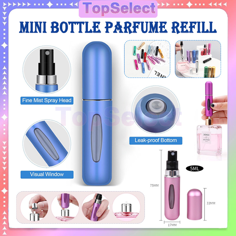 Jual Botol Parfum Travel Refillable Atomizer Spray 5ml /botol parfum ...