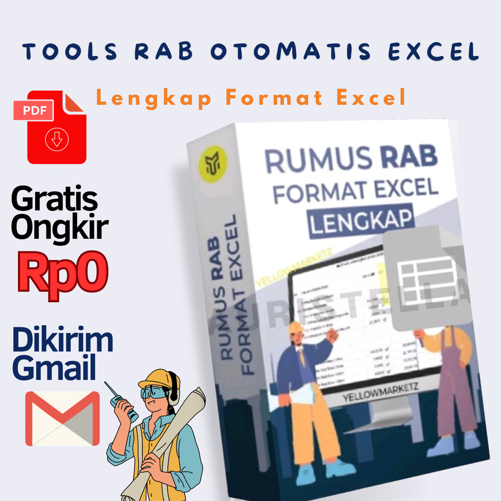 Jual P12 TOOLS RAB OTOMATIS EXCEL - Aplikasi Perhitungan Rencana Anggaran Biaya Pelaksanaan ...