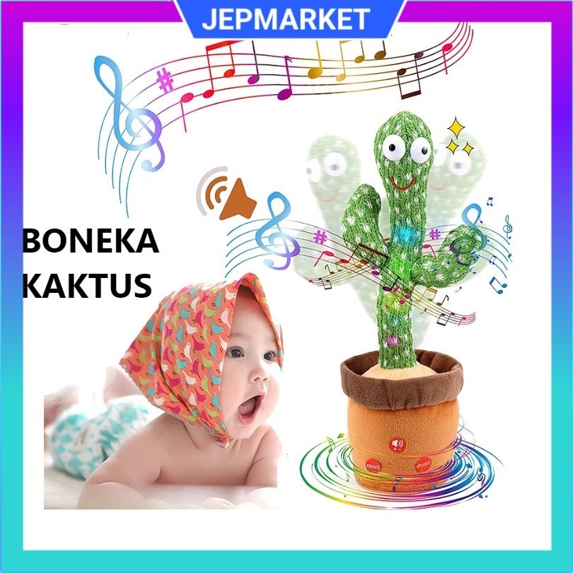 Jual Boneka Pintar Kaktus Joget Dancing Cactus Toy Joget Joged Dancing ...