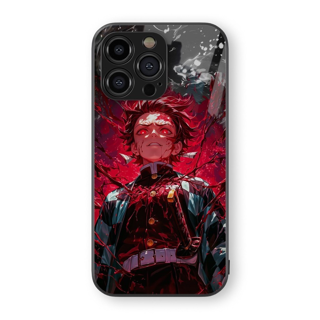Jual Case HP Glossy KAMADO TANJIRO Red Flame Demon Slayer untuk Android ...