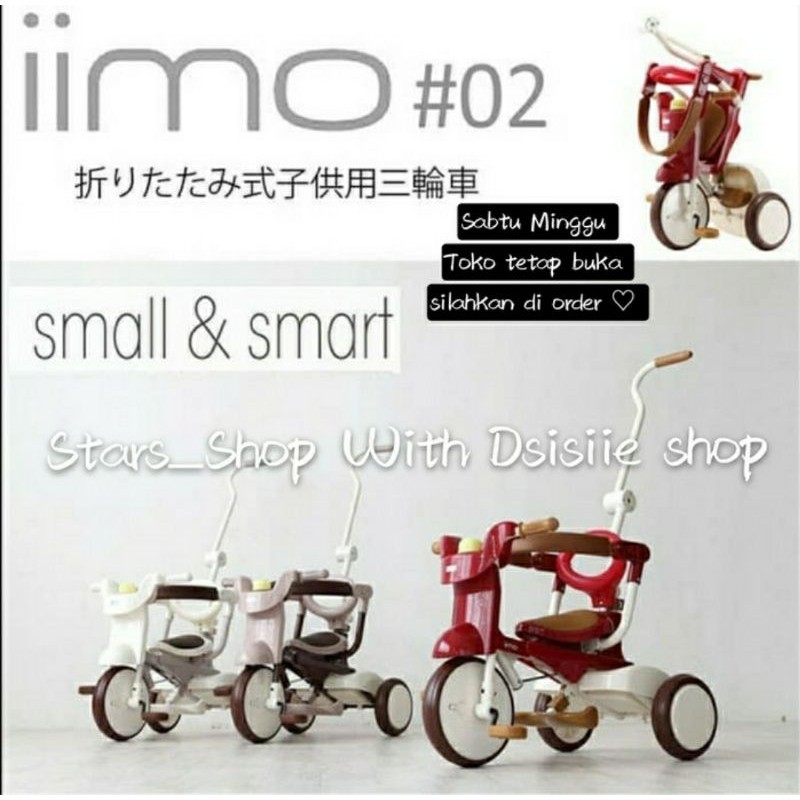 Jual Sepeda Lipat Anak IImo 02 Foldable Tricycle Original Made in Japan ...