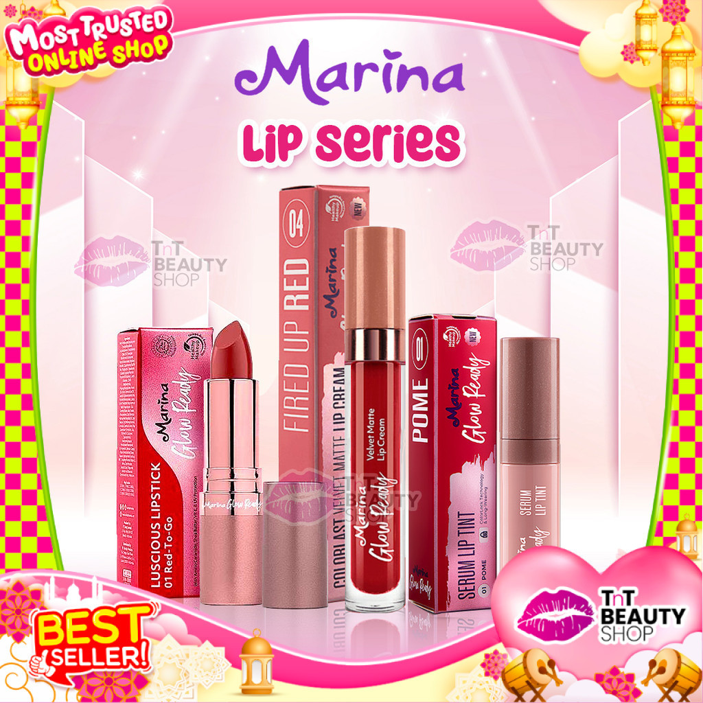 Jual Marina Luscious Lipstick Glow Ready 4,3g | Marina Moisturizing ...