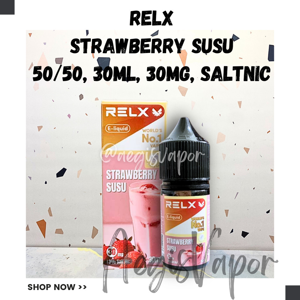 Jual Relx Strawberry Susu 30ml 30mg Salt Nic | Shopee Indonesia
