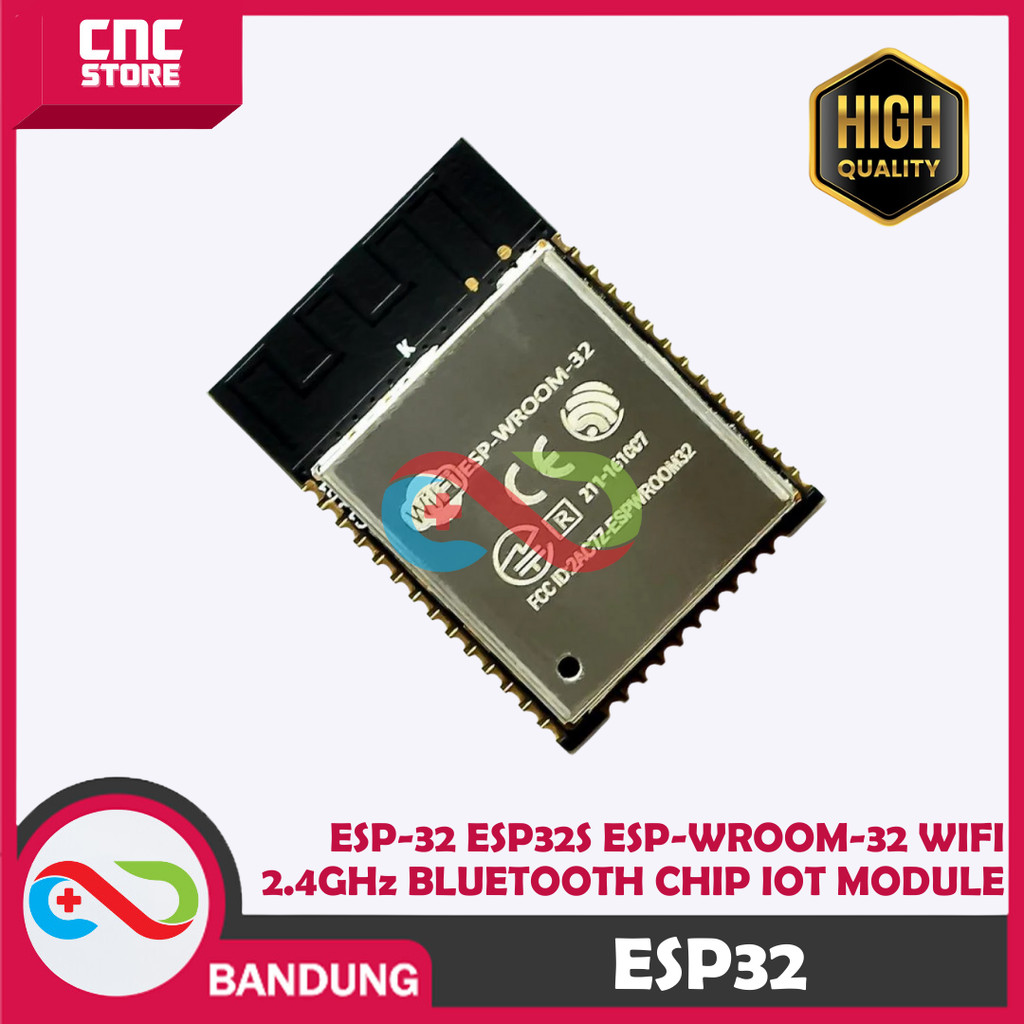 Jual ESP32 ESP-32 ESP32S ESP-WROOM-32 WIFI 2.4GHZ BLUETOOTH CHIP IOT ...