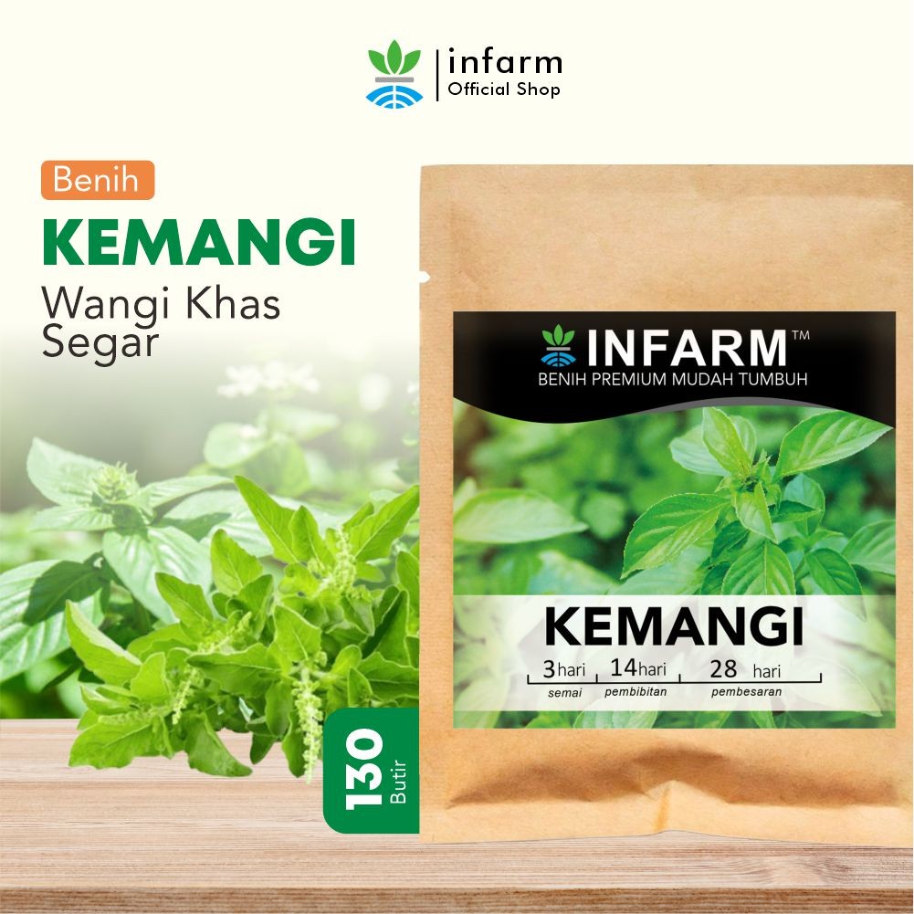 Jual INFARM - Benih Bibit Biji Super Daun Kemangi | Shopee Indonesia