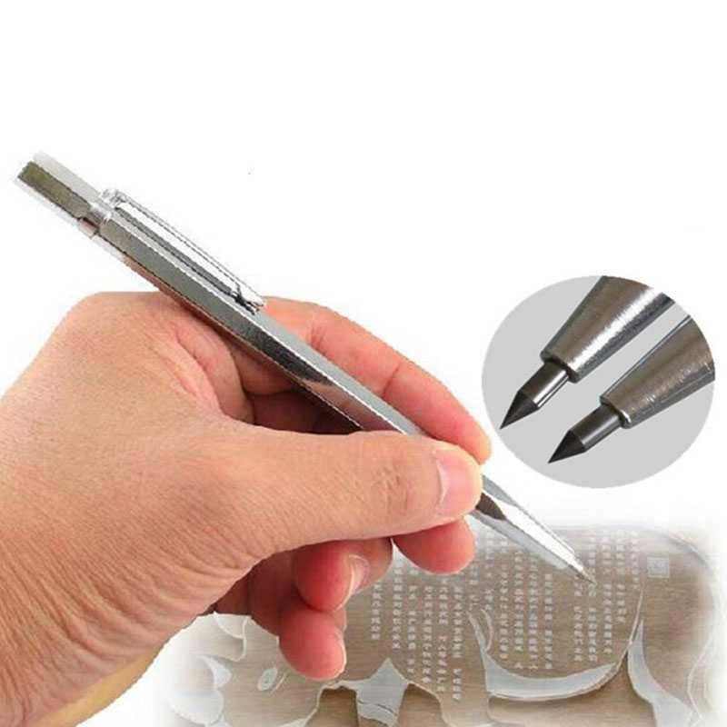Jual KNIFEZER Pena Ukir Metal Scriber Tungsten Carbide Tip / Pena Ukir ...