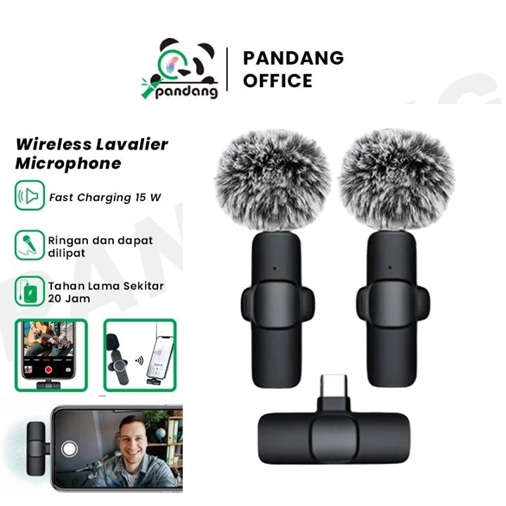 Jual Pandang 2-in-1 Mic Clip Type-C & Lightning - 1 Mic untuk HP ...