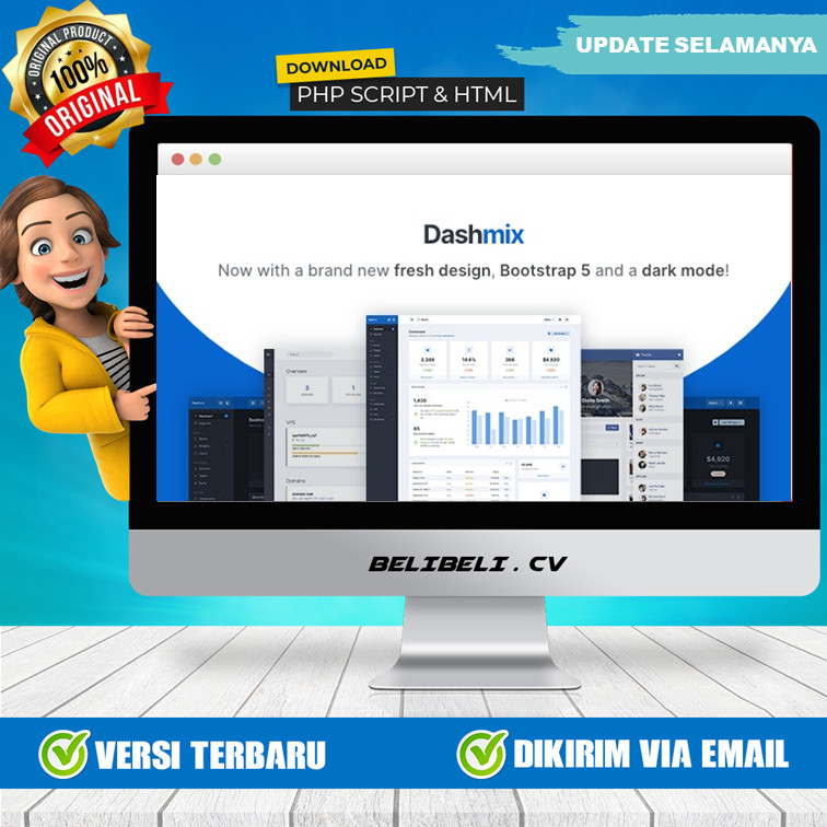 Jual Termurah Bootstrap 5 - Dashmix - Admin Dashboard Template & Laravel 11 Starter Kit | Shopee ...