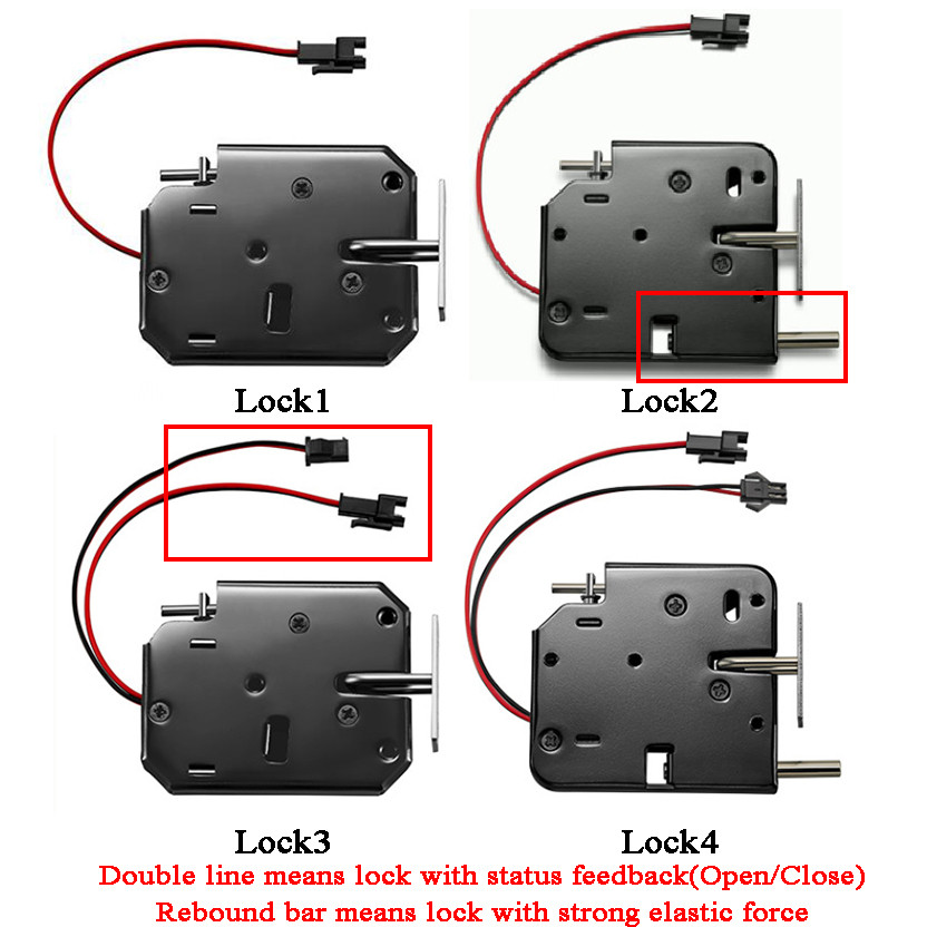 Jual 12V 2A Market Locker Electric Latch Magnetic Cabinet Lock Drawer ...
