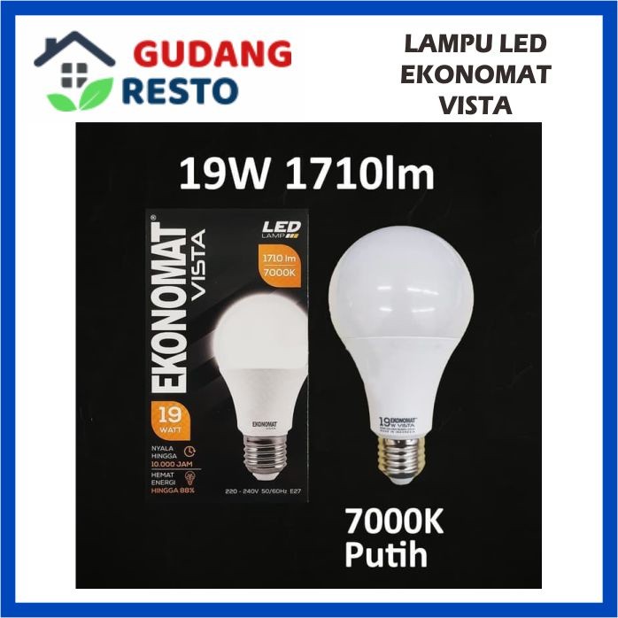 Jual LAMPU EKONOMAT VISTA BOHLAM LED 25 19 15 11 9 7 W WATT 25W 19W 15W 11W 9W 7W PUTIH 7000K ...
