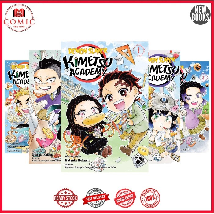 Jual Demon Slayer: Kimetsu Academy (Manga), vol.1-6 (English) | Shopee ...