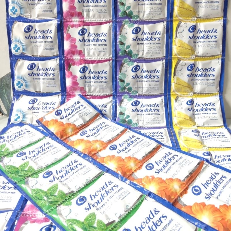 Jual SHAMPO HEAD & SHOULDER SACHET KEMASAN RENTENG SAMPO RENTENG ISI 12 ...