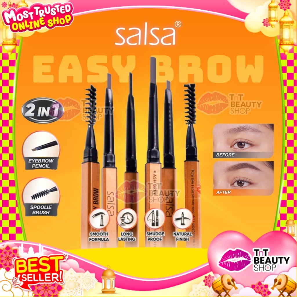 Jual Salsa Easy Brow 2 in 1 Matic Eyebrow Pencil Pensil Alis | TnT ...