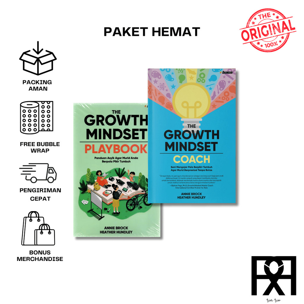 Jual ORIGINAL Paket Hemat Buku The Growth Mindset Coach & The Growth ...