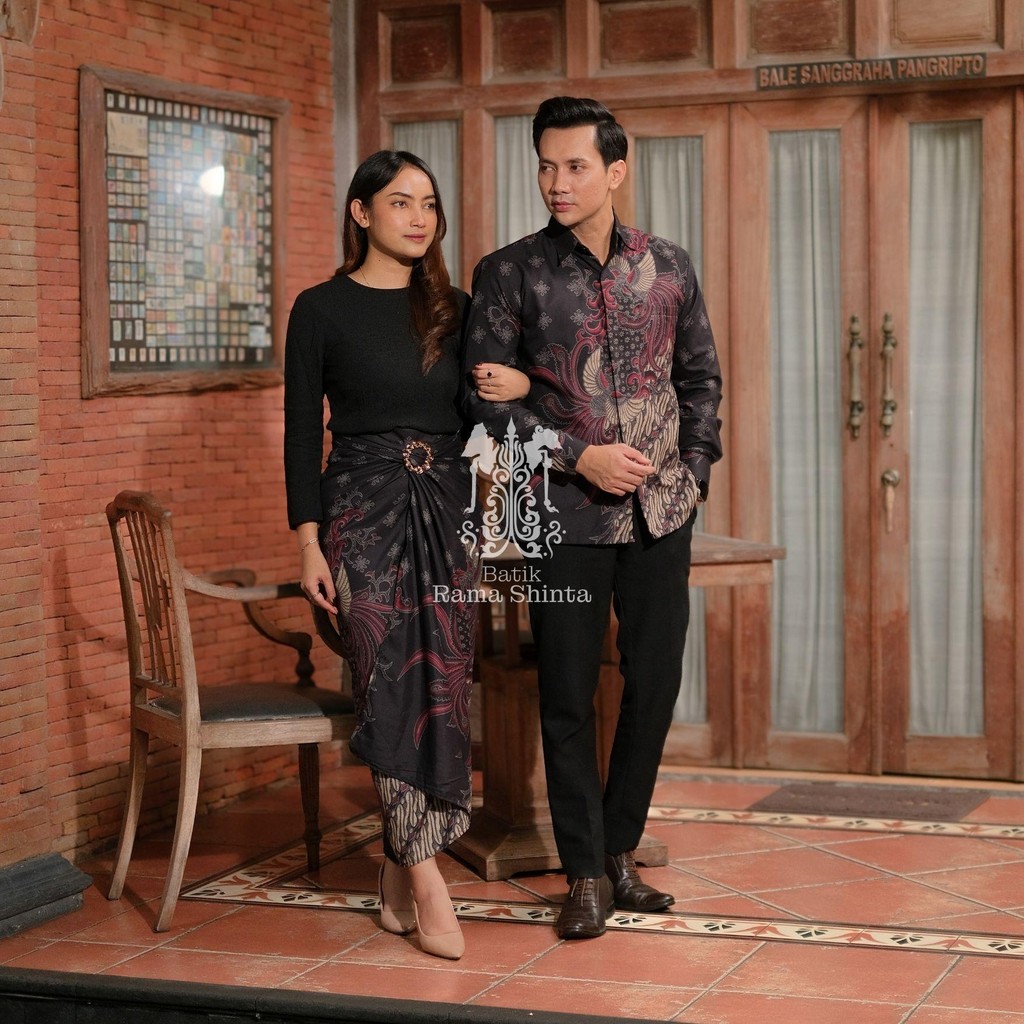 Jual Batik Rama Shinta Motif Laksana Batik Couple Kemeja Batik Lengan ...