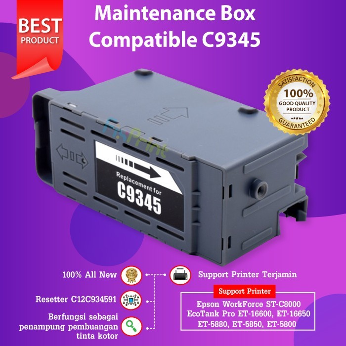 Jual Maintenance Box C9345 L15150 L18050 L8050 L15160 L6550 L6580 Compatible For Epson Printer ...